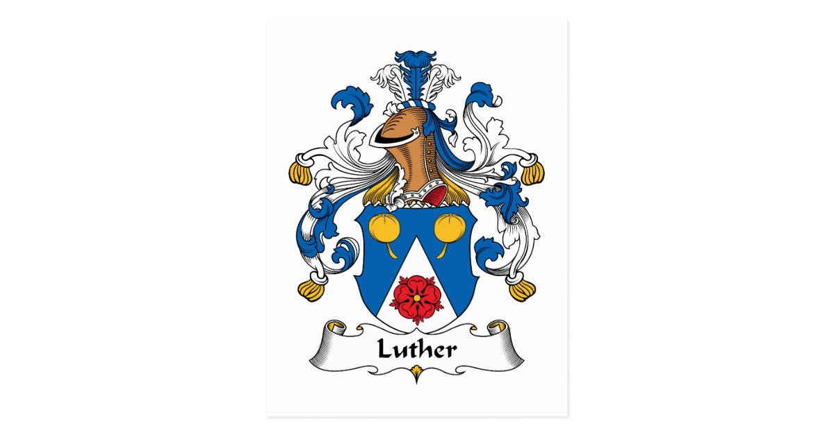 Luther Family Crest Postcard | Zazzle.com