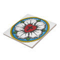 luther rose ceramic tile | Zazzle