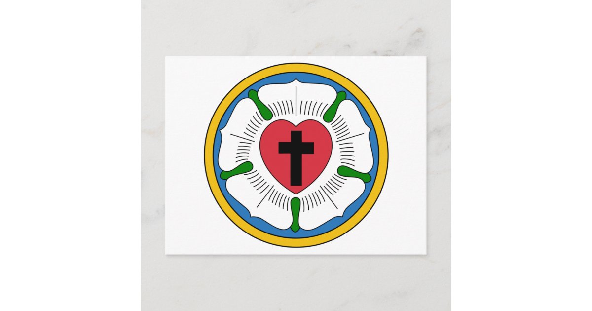 Lutherrose Luther Rose Lutheranism Martin Luther Postcard | Zazzle