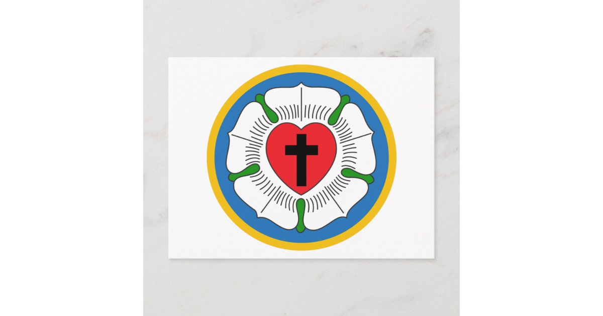 Luthers Rose Postcard | Zazzle