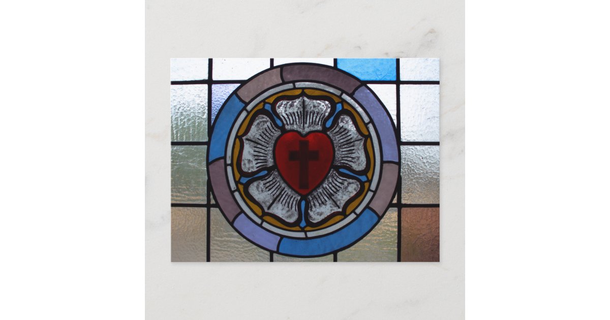Luther's Rose Window Post Card - St. Paul Lutheran | Zazzle