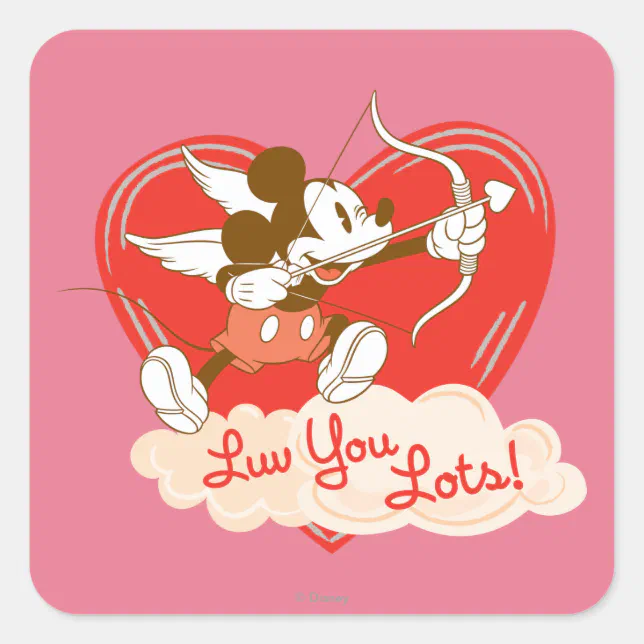 Luv You Lots! Square Sticker | Zazzle