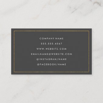 Lux Gold Real Estate House | Gold Border Business Card | Zazzle