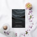 Luxe Dark Marble Birthday Party or Any Occasion Foil Invitation | Zazzle