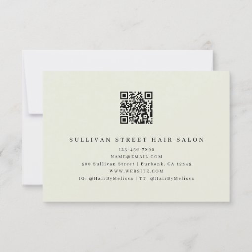 Luxe Floral QR Code Business Gift Certificate | Zazzle