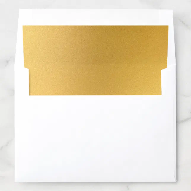 Luxe Gold Glamourous Golden Elegant Modern Envelope Liner | Zazzle