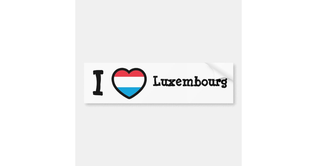 Luxembourg Flag Bumper Sticker | Zazzle
