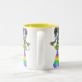 "Luxie" Rainbow Cyber Goth Hula Hoop Fae Mug | Zazzle