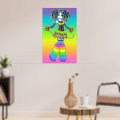 "Luxie" Rainbow Cyber Goth Hula Hoop Fae Poster | Zazzle