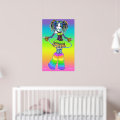 "Luxie" Rainbow Cyber Goth Hula Hoop Fae Poster | Zazzle