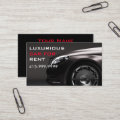 LUXURIOUS Car Service Or Uber Driver QR code Business Card | Zazzle