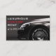 LUXURIOUS Car Service Or Uber Driver QR code Business Card | Zazzle