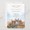 Luxurious Dubai Atlantis The Palm Save the Date Invitation | Zazzle