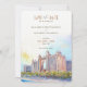 Luxurious Dubai Atlantis The Palm Save the Date Invitation | Zazzle