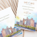 Luxurious Dubai Atlantis The Palm Save the Date Invitation | Zazzle