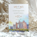 Luxurious Dubai Atlantis The Palm Save the Date Invitation | Zazzle
