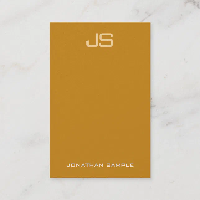 Luxurious Elegant Monogram Premium Pearl Finish Business Card | Zazzle
