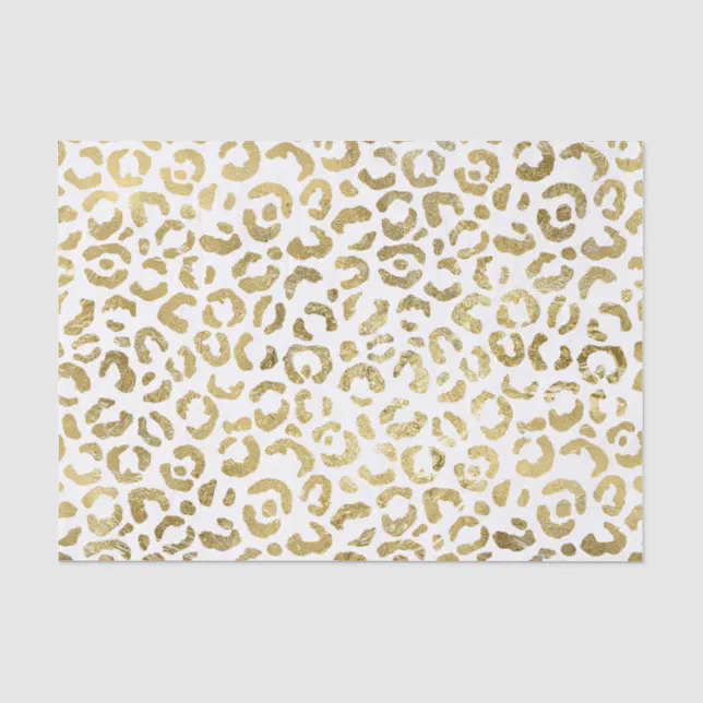 Luxurious Glam Gold Leopard Print Tissue Paper | Zazzle