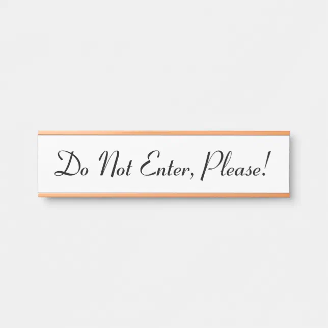 Luxurious, Glamorous "Do Not Enter, Please!" Door Sign | Zazzle