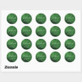 luxurious graduate green glitter monogram Sticker | Zazzle