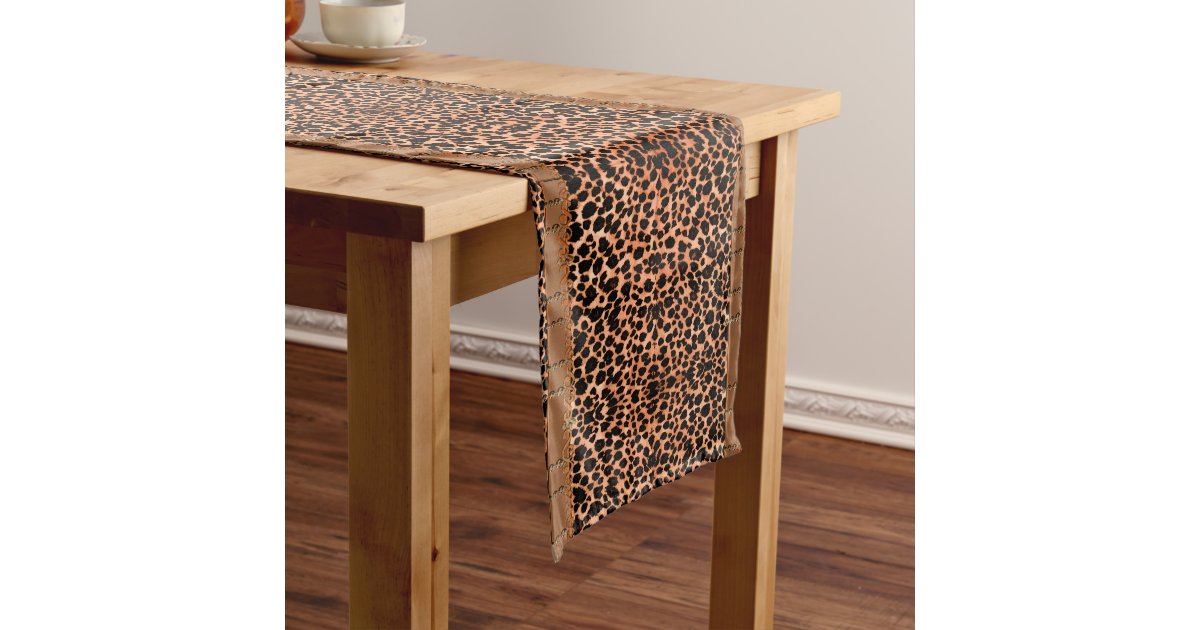 Luxurious Leopard Table Runner | Zazzle