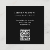 Luxury Auto Detailing Car Cleaning Repair QR Code Square Business Card ...