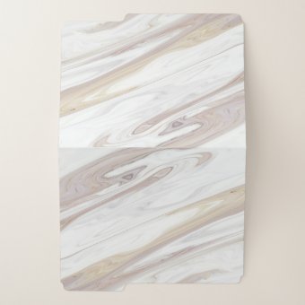 Luxury Beige & White Faux Marble File Folder | Zazzle