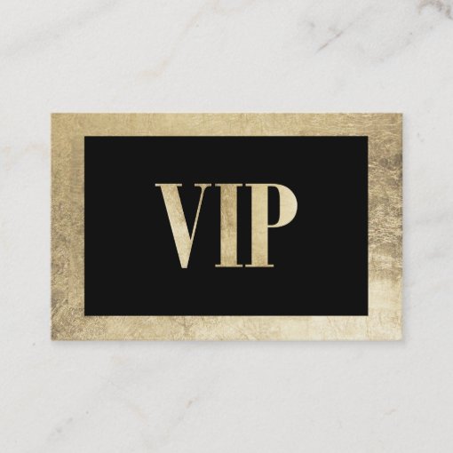 Luxury black and gold frame VIP card club member | Zazzle