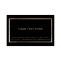 Luxury black and gold frame VIP card club member | Zazzle
