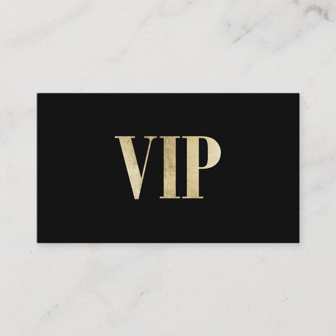 Luxury black and gold VIP card club member | Zazzle