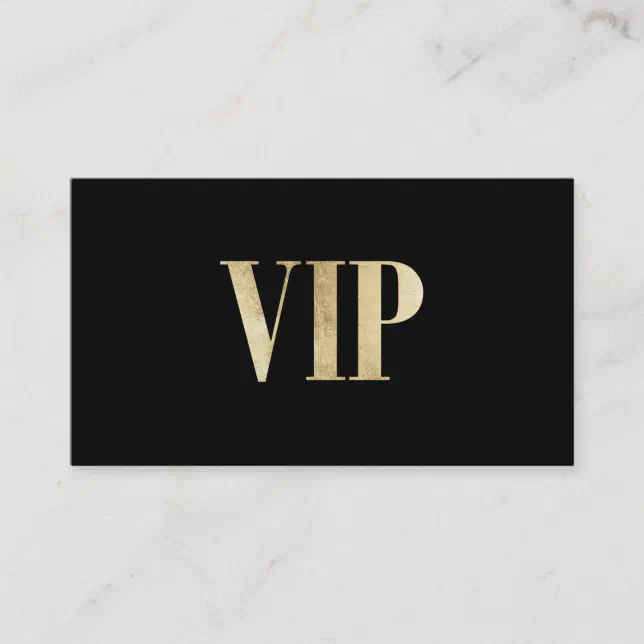 Luxury black and gold VIP card club member | Zazzle