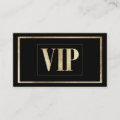 Luxury black gold glam VIP card club member | Zazzle