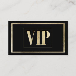 Luxury black gold glam VIP card club member | Zazzle