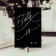 Luxury Calligraphy Wedding Number 18, Black Table Number | Zazzle