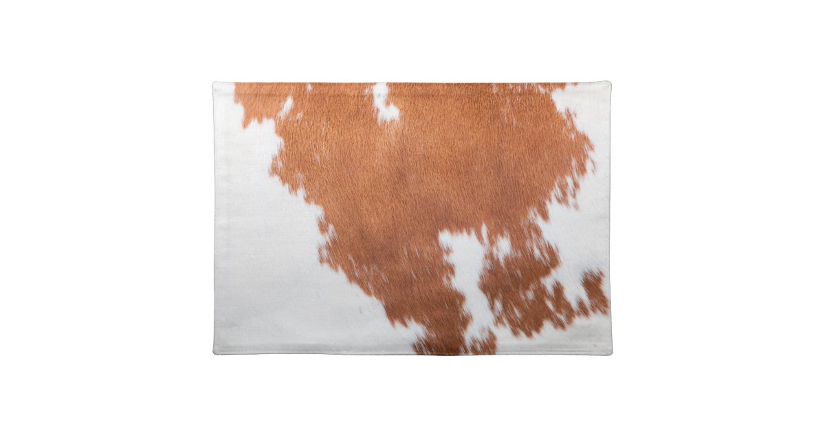 Luxury Cowhide Animal Skin Cloth Placemat | Zazzle