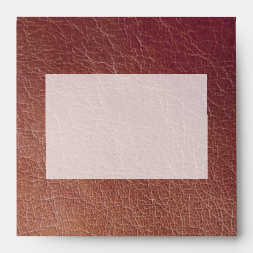 Luxury Custom Printed Faux Leather Envelopes | Zazzle