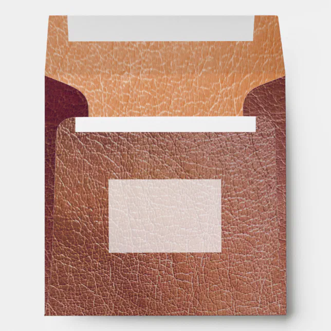 Luxury Custom Printed Faux Leather Envelopes | Zazzle