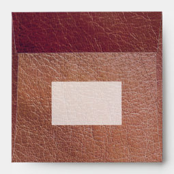 Luxury Custom Printed Faux Leather Envelopes | Zazzle