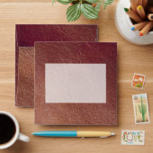 Luxury Custom Printed Faux Leather Envelopes | Zazzle