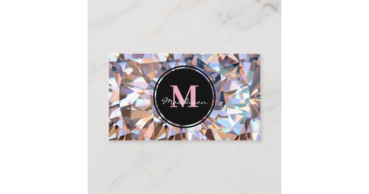 Luxury Diamond Jewel Gem Design Business Card | Zazzle
