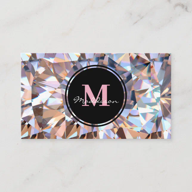 Luxury Diamond Jewel Gem Design Business Card | Zazzle