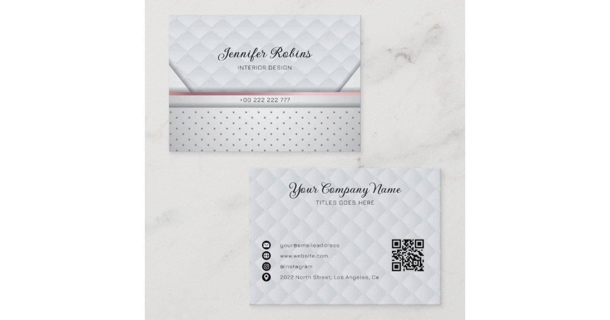 Luxury Diamond Shapes Business Card | Zazzle