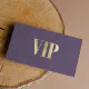 Luxury dusty purple gold VIP card club member | Zazzle