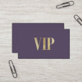 Luxury dusty purple gold VIP card club member | Zazzle