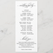 Luxury Elegant Calligraphy Wedding Program | Zazzle