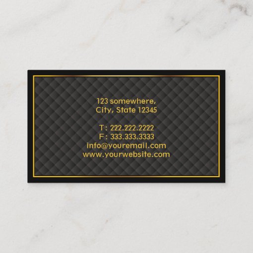 Luxury Gold Border Investment Banker Business Card | Zazzle