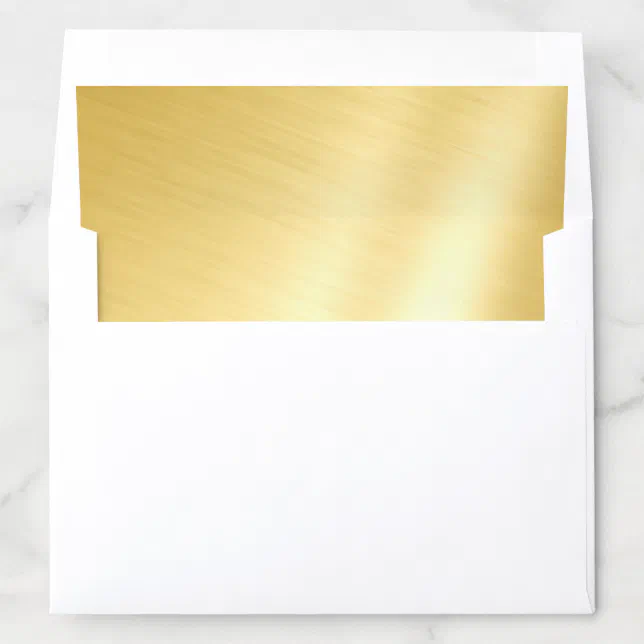 Luxury Gold Glamour Golden Template Elegant Envelope Liner | Zazzle