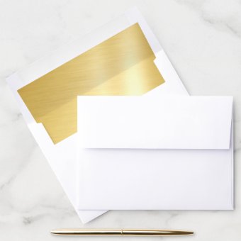 Luxury Gold Glamour Golden Template Elegant Envelope Liner | Zazzle