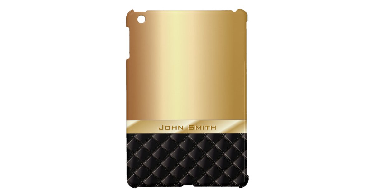 Luxury Gold with Custom Name iPad Mini Case | Zazzle