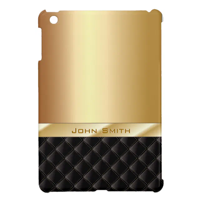 Luxury Gold with Custom Name iPad Mini Case | Zazzle